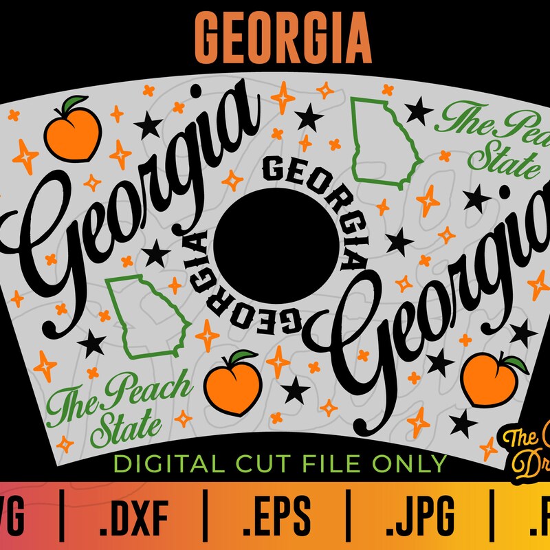 Georgia Peach Svg - Etsy
