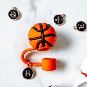 Personalized Sport Straw Topper Basketball Coach Gift Soccer Mom ...