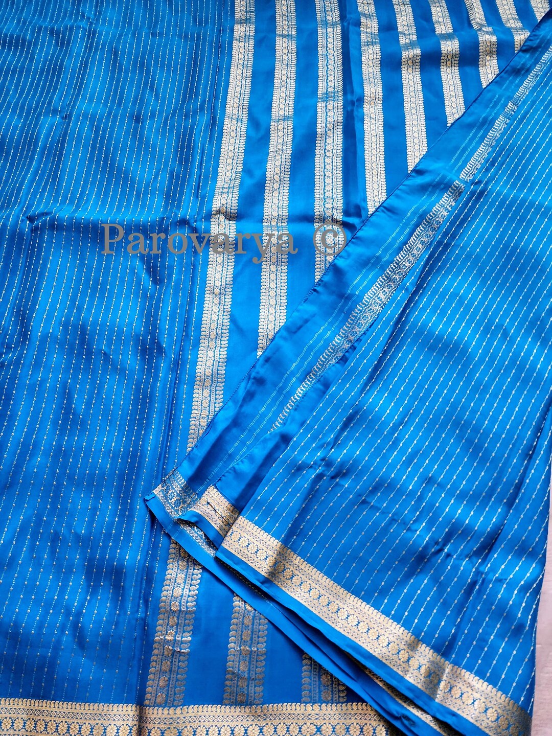 Mysore Silk Sky Blue (with Silk Mark) - Etsy