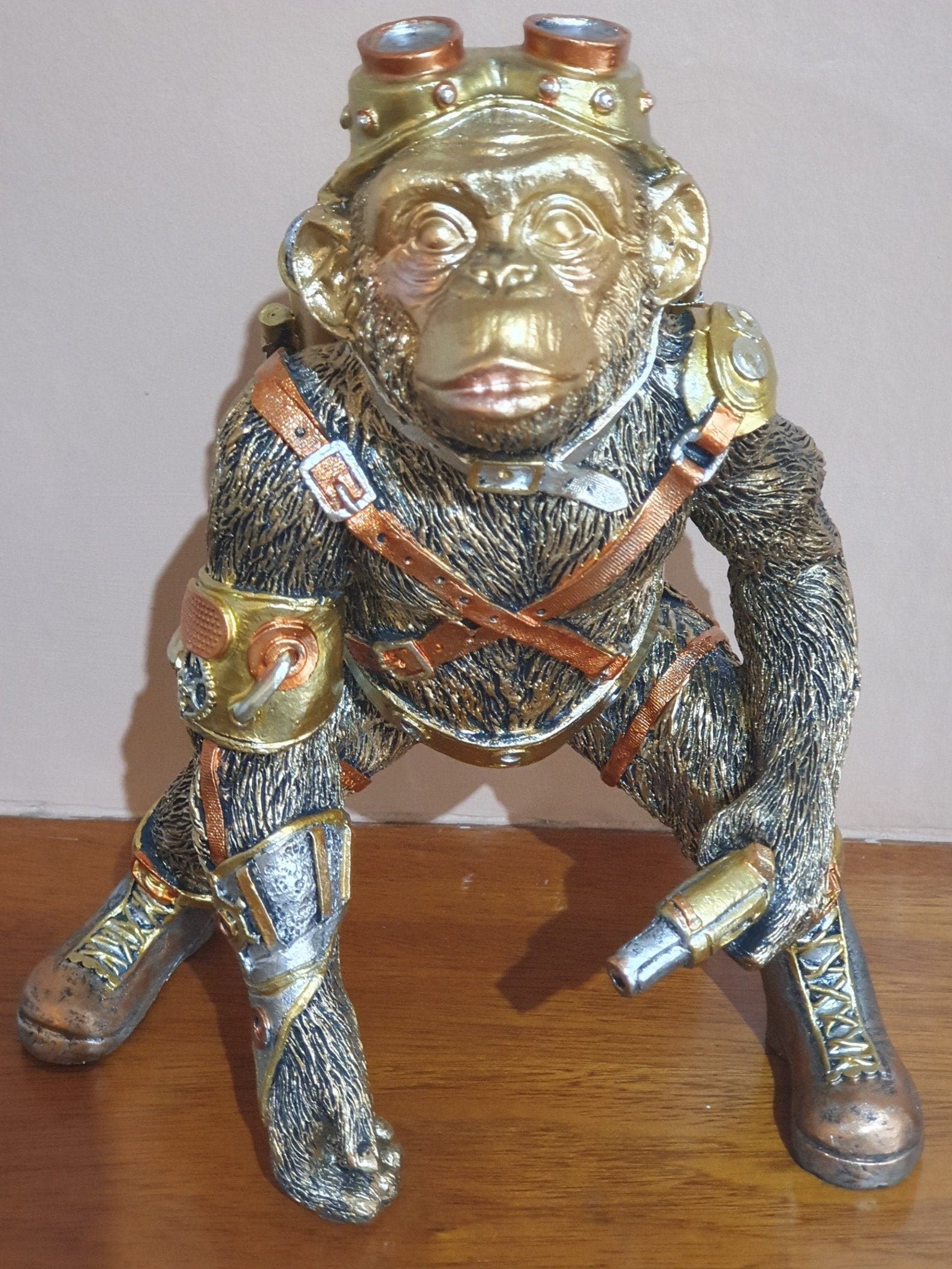 Monkey gold Amazing Quality Industrial Steampunk - Etsy