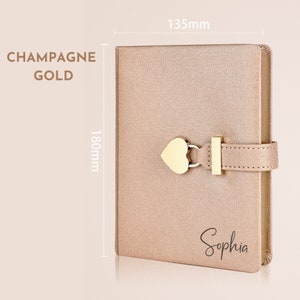 Custom Locked Journal Engraved Diary With Lock and Key Custom Leather ...