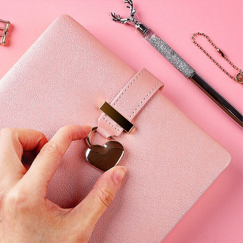 Custom Locked Journal Engraved Diary With Lock and Key Custom Leather ...