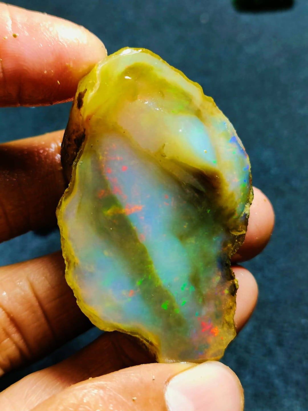 102 Karat schwarzer OPAL ROHSTEIN Welo Feueropal roh AAA - Etsy.de