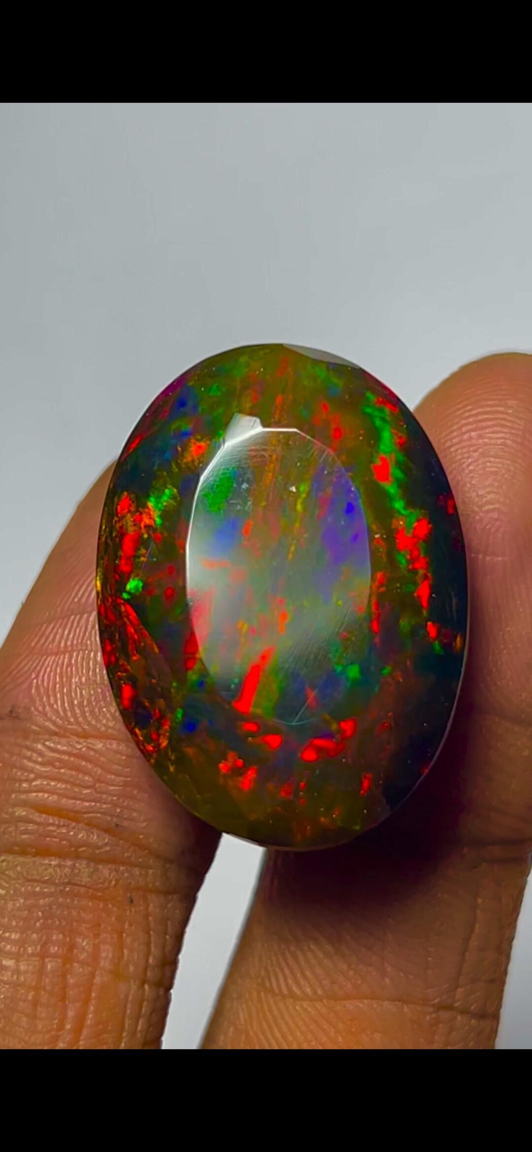 Big Size Cut Opal 100% Natural Black Opal 33.40 Crt Big Size Opal ...