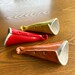 Set of Three Handmade Ceramic Garden Cane Toppers - Etsy UK
