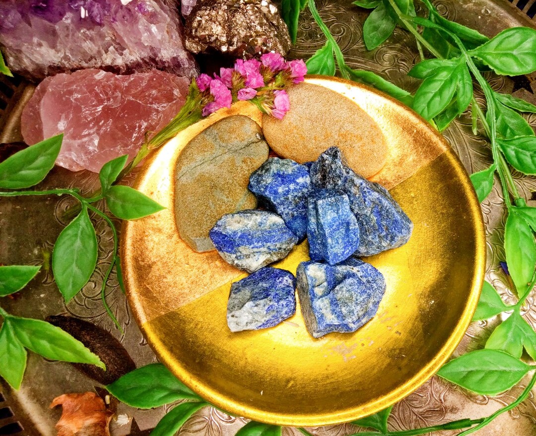 Raw Lapis Lazuli Chunks, Natural Third Eye Chakra Stone - Etsy