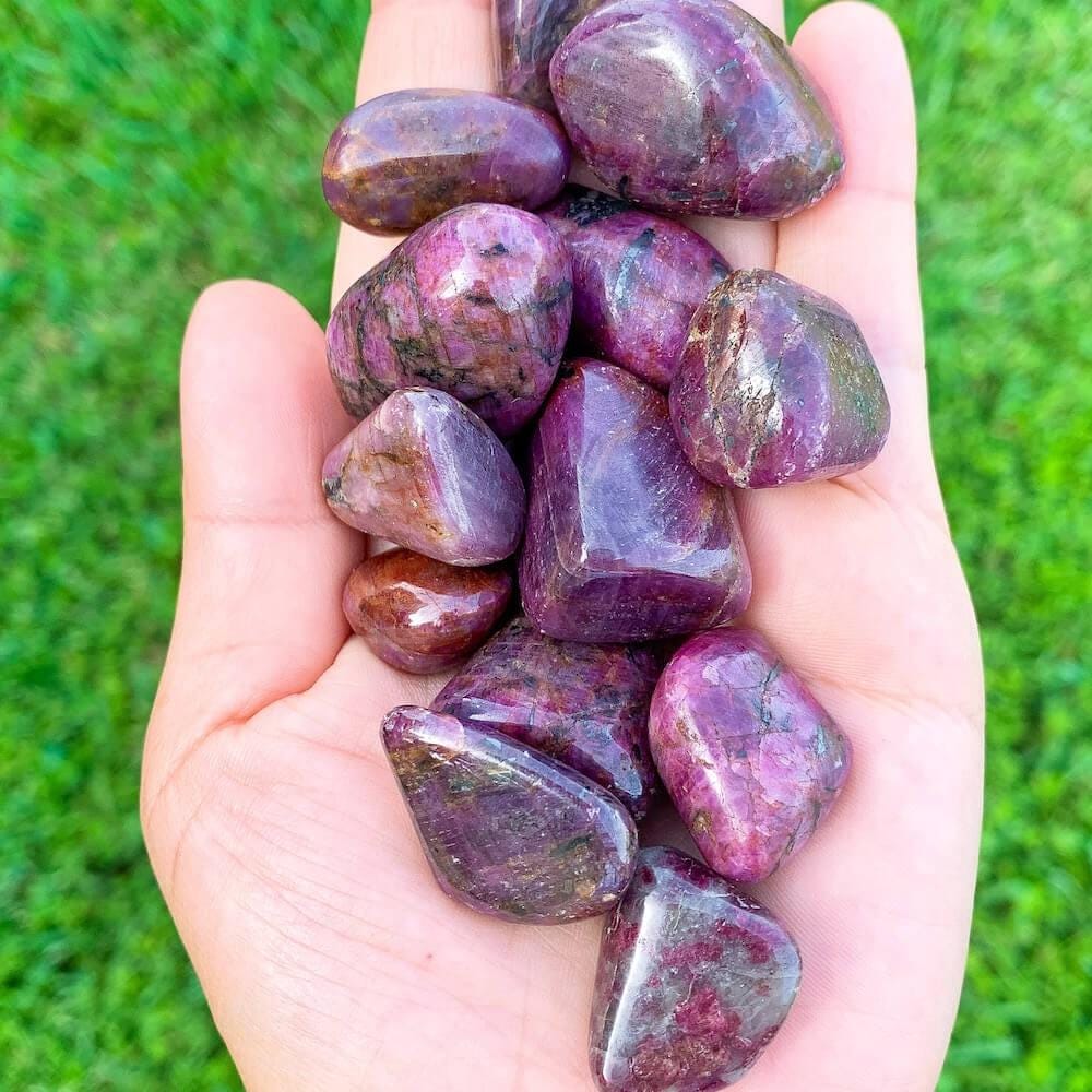 Tumbled Ruby Crystal - Polished Gemstones - Etsy Australia
