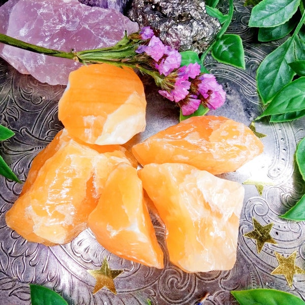 Orange Calcite Stones - Etsy