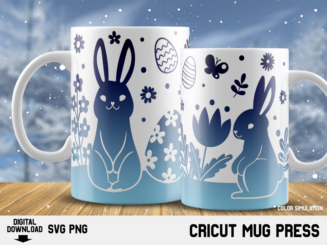 Cricut Mug Press Svg Design for Infusible Ink Sheet, Easter Bunny ...