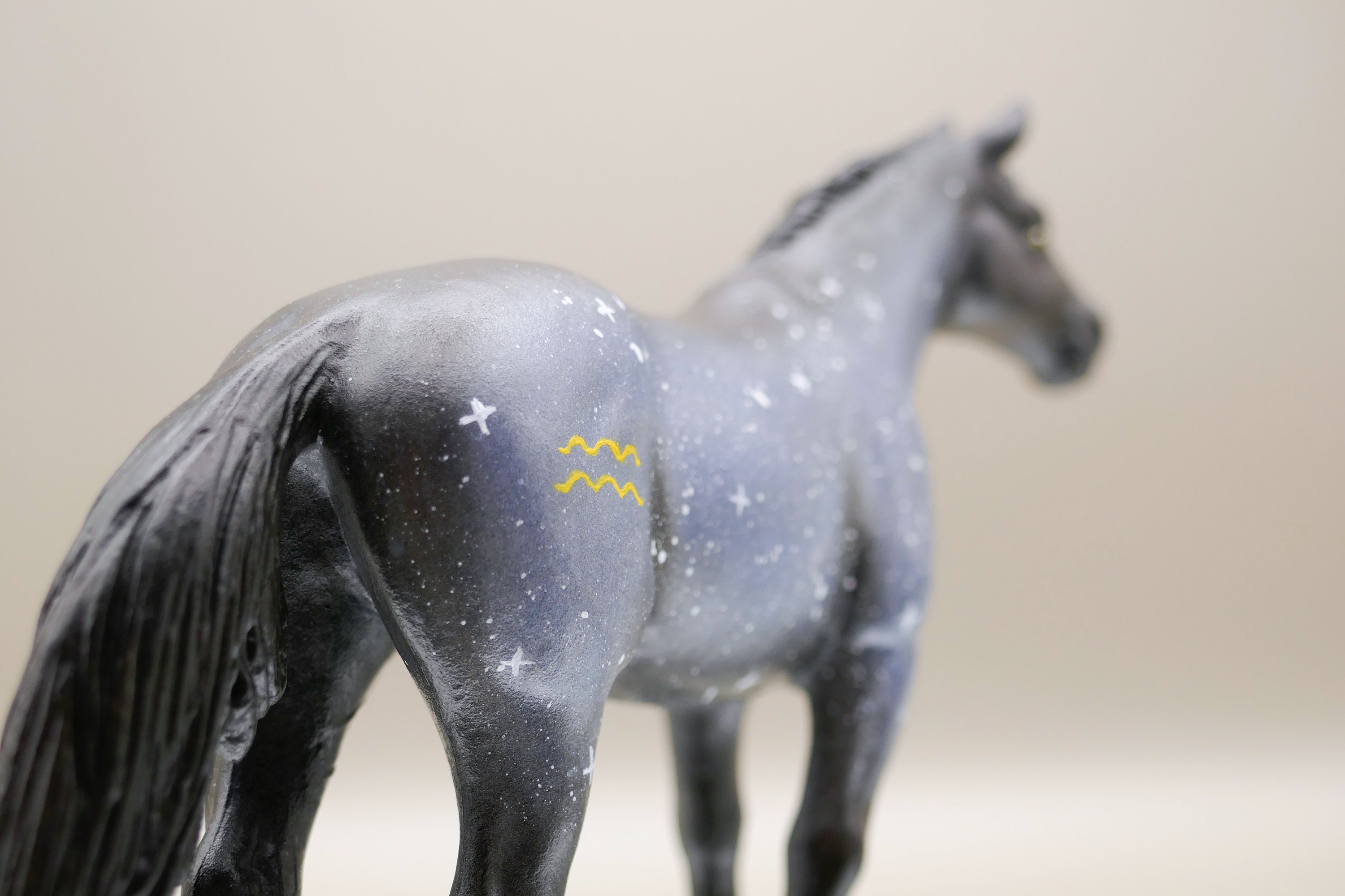 Schleich Repaint aquarius I Model Horse Custom Zodiac Special Series 11 ...