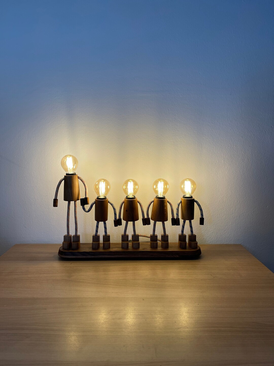 Table Lamp, Wooden Lamp, Children Lamp, Birthday Gift, Kid's Lamp ...