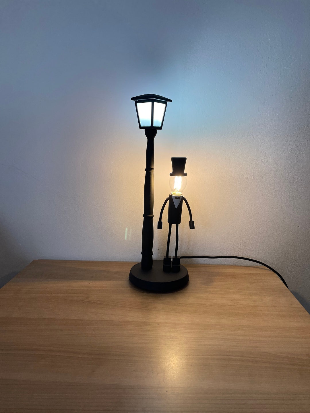 Gentleman Street Lamp – Handmade Tuxedo Table Lamp – Unique Gift for ...