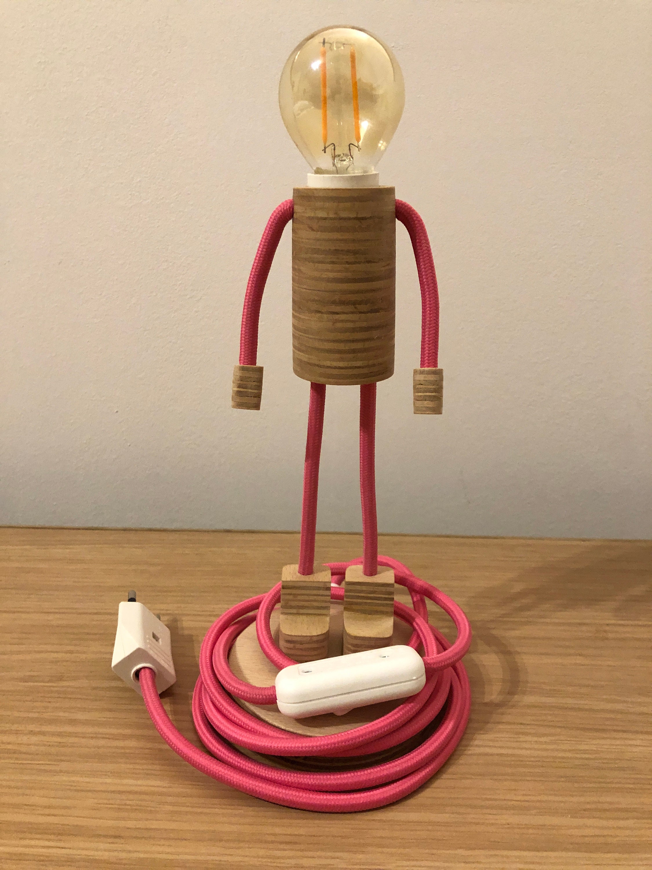 Table Lamp, Wooden Lamp, Children Lamp, Bithday Gift, Kid's Lamp ...