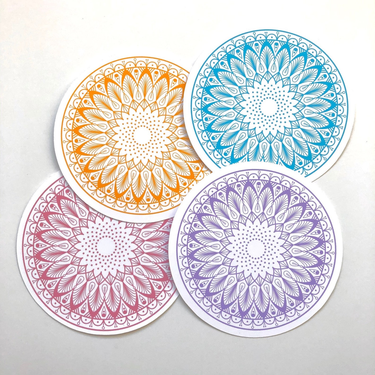 Aesthetic Mandala Large Vinyl Stickers Cute VSCO Sticker - Etsy