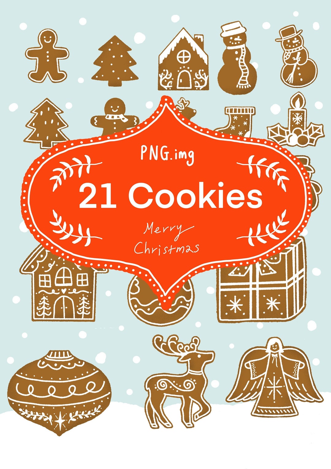 Christmas Cookies Digital Print.png. PNG - Etsy