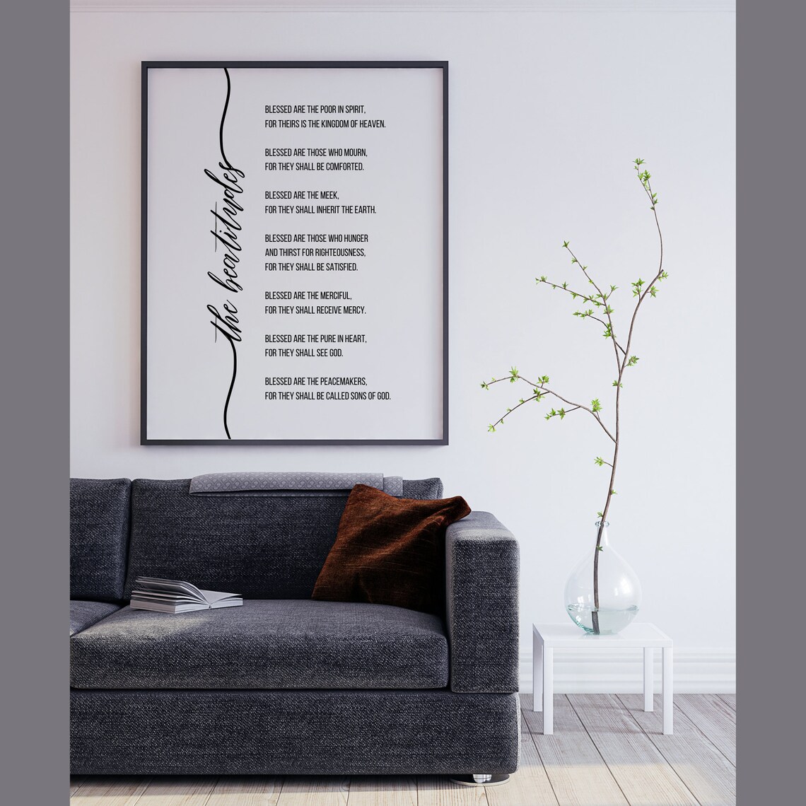The Beatitudes Wall Art Beatitudes Prints Matthew 5 Wall - Etsy France