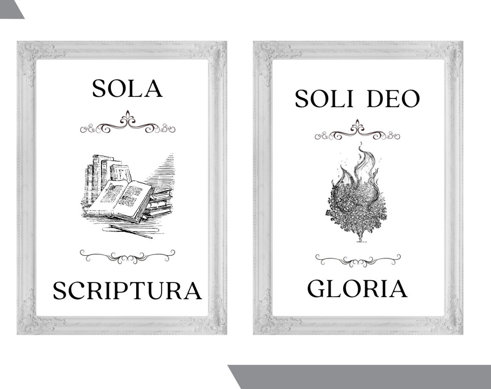 Five Solas Wall Art Five Solas Prints 5 Solas Wall Art 5 | Etsy