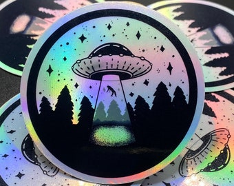 Alien Decal Holographic - Etsy