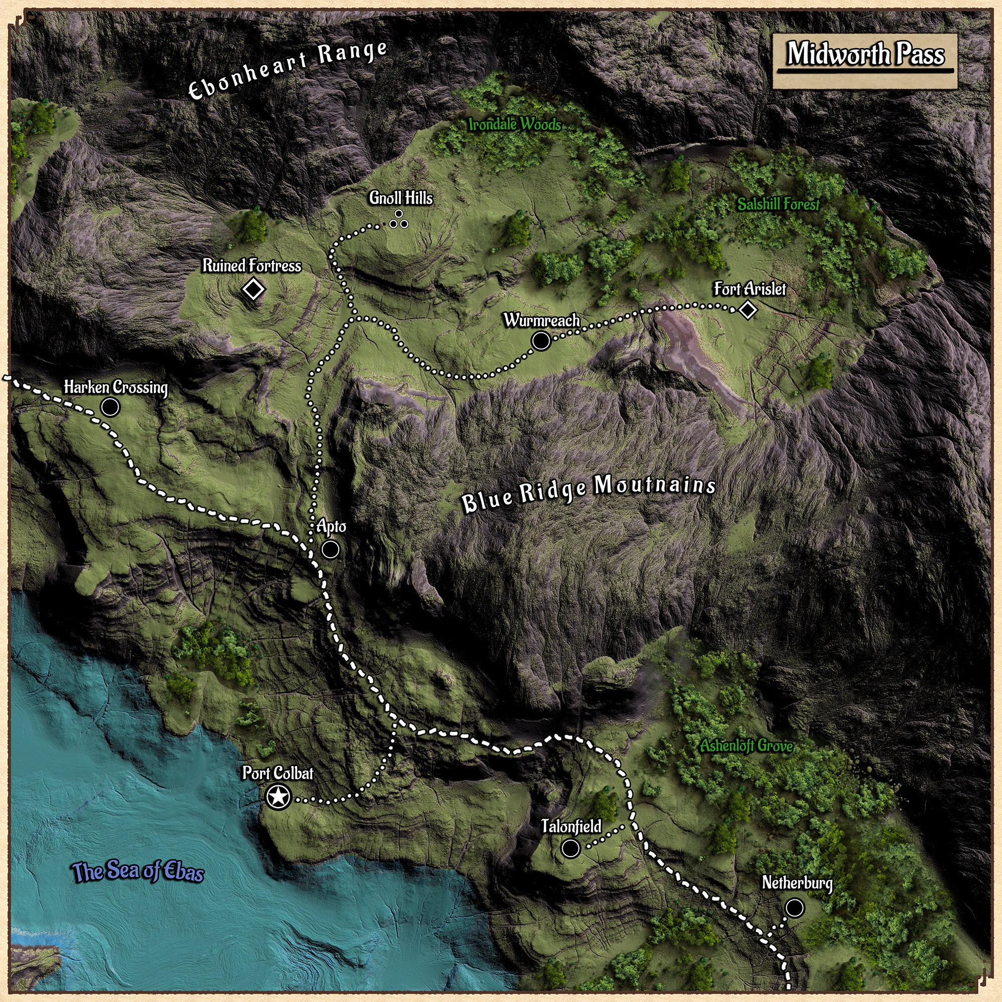 Realistic Fantasy Maps for Dnd and Worldbuilding - Etsy Canada