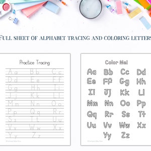 Printable Alphabet Workbook and Flash Cards, Master Letter Recognition ...