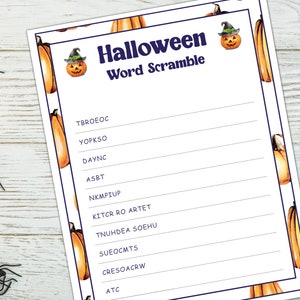 Halloween Game Bundle, 6 Printable Family and Classroom Games - Etsy