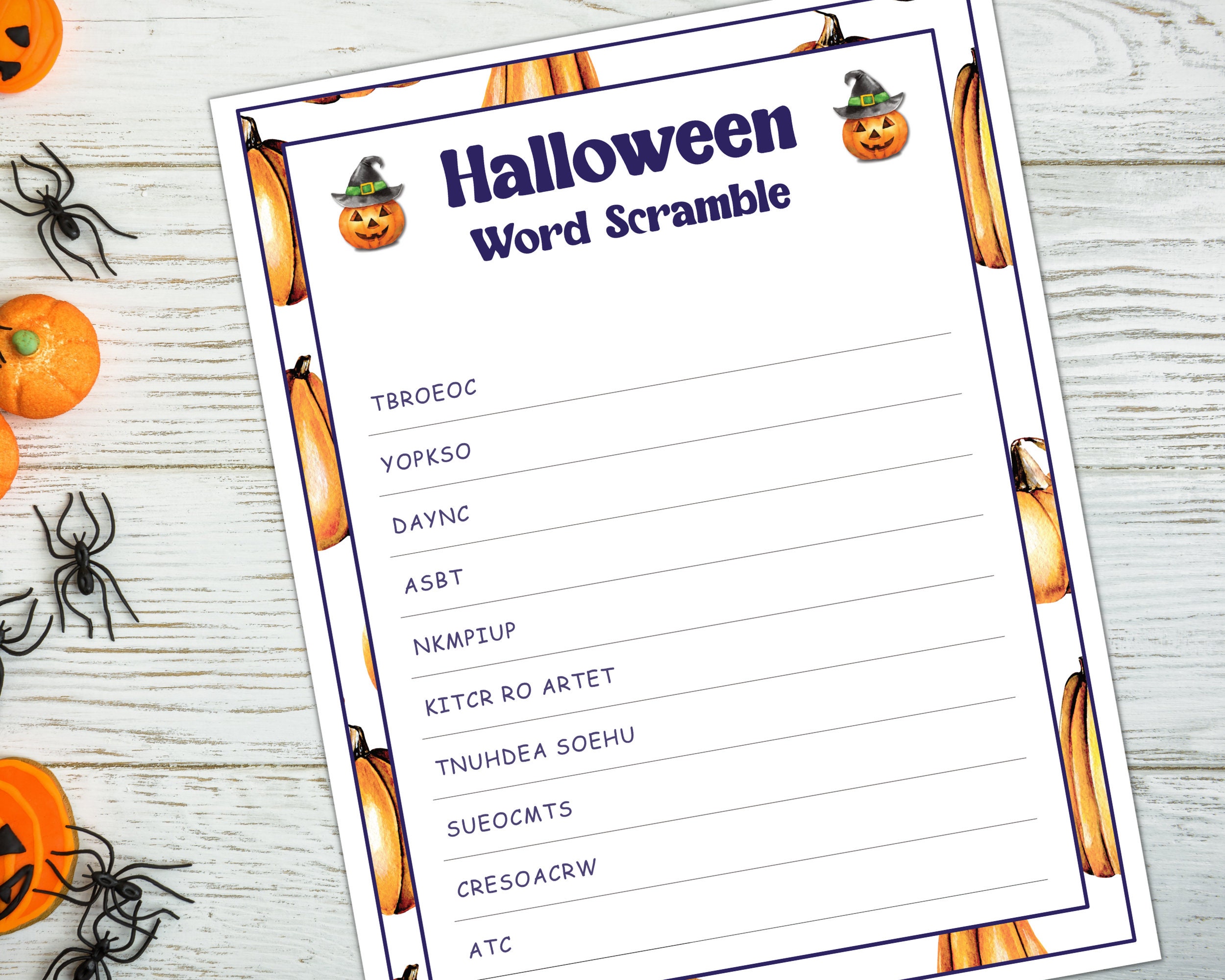 Halloween Game Bundle 6 Printable Family and Classroom Games - Etsy
