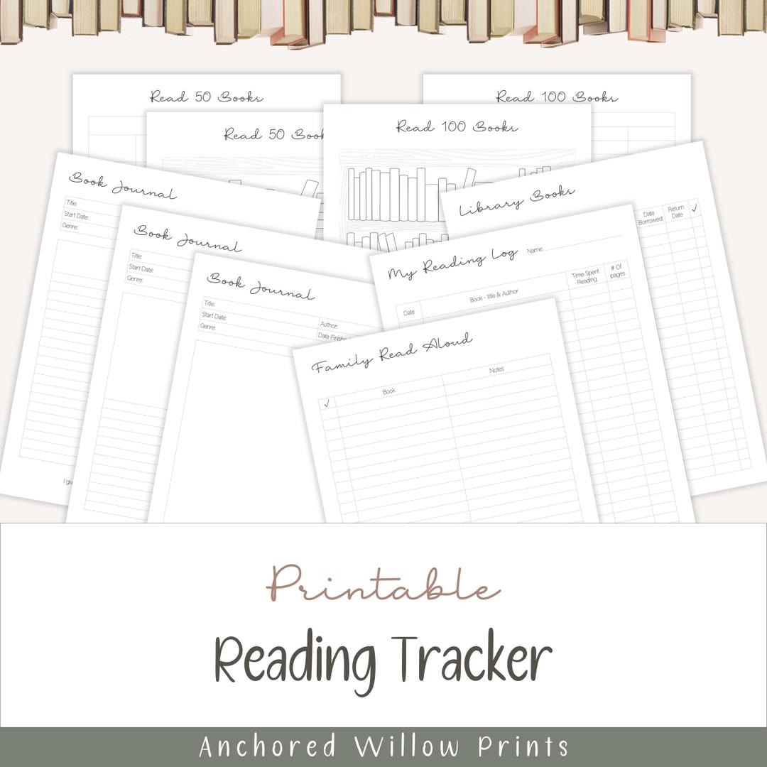Reading Tracker Printable, Bookshelf Coloring Page, Homeschool Reading ...