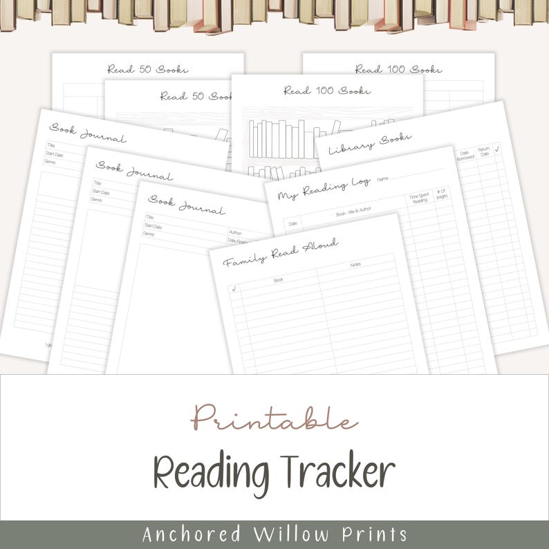 Reading Tracker Printable, Bookshelf Coloring Page, Homeschool Reading ...