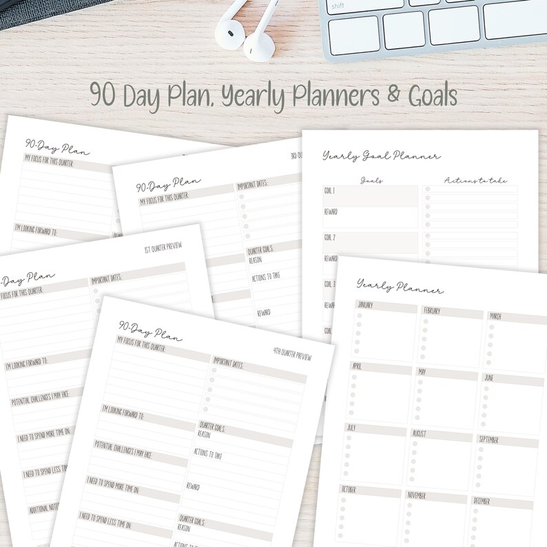 Goal Planner Printable, Elevate Your Goal-setting and Planning to ...
