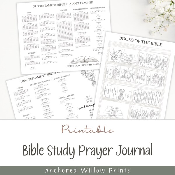 Comprehensive Printable Bible Study Journal: Elevate Your Daily ...