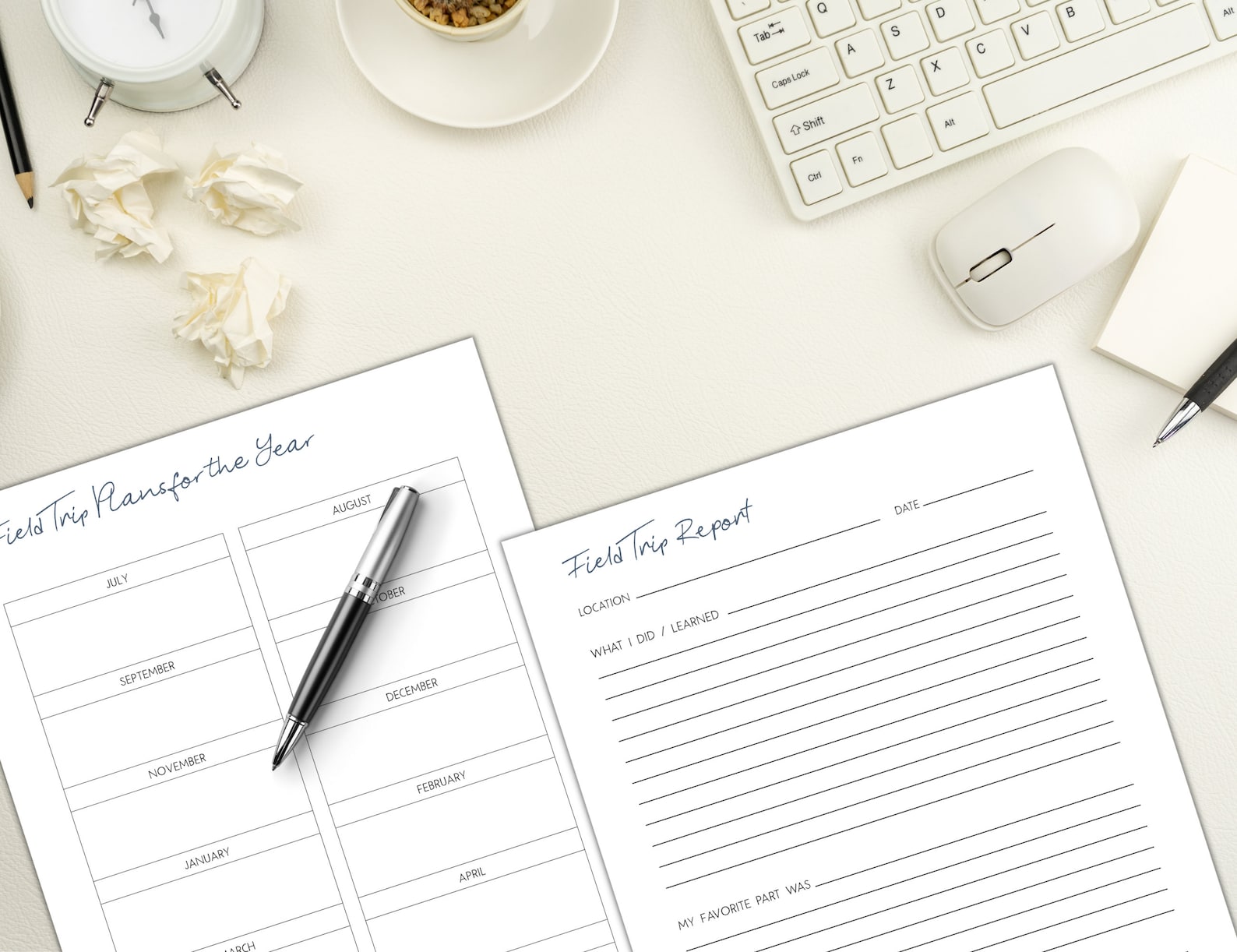 Field Trip Report Log Printable, Homeschool Field Trip Planner, Field ...