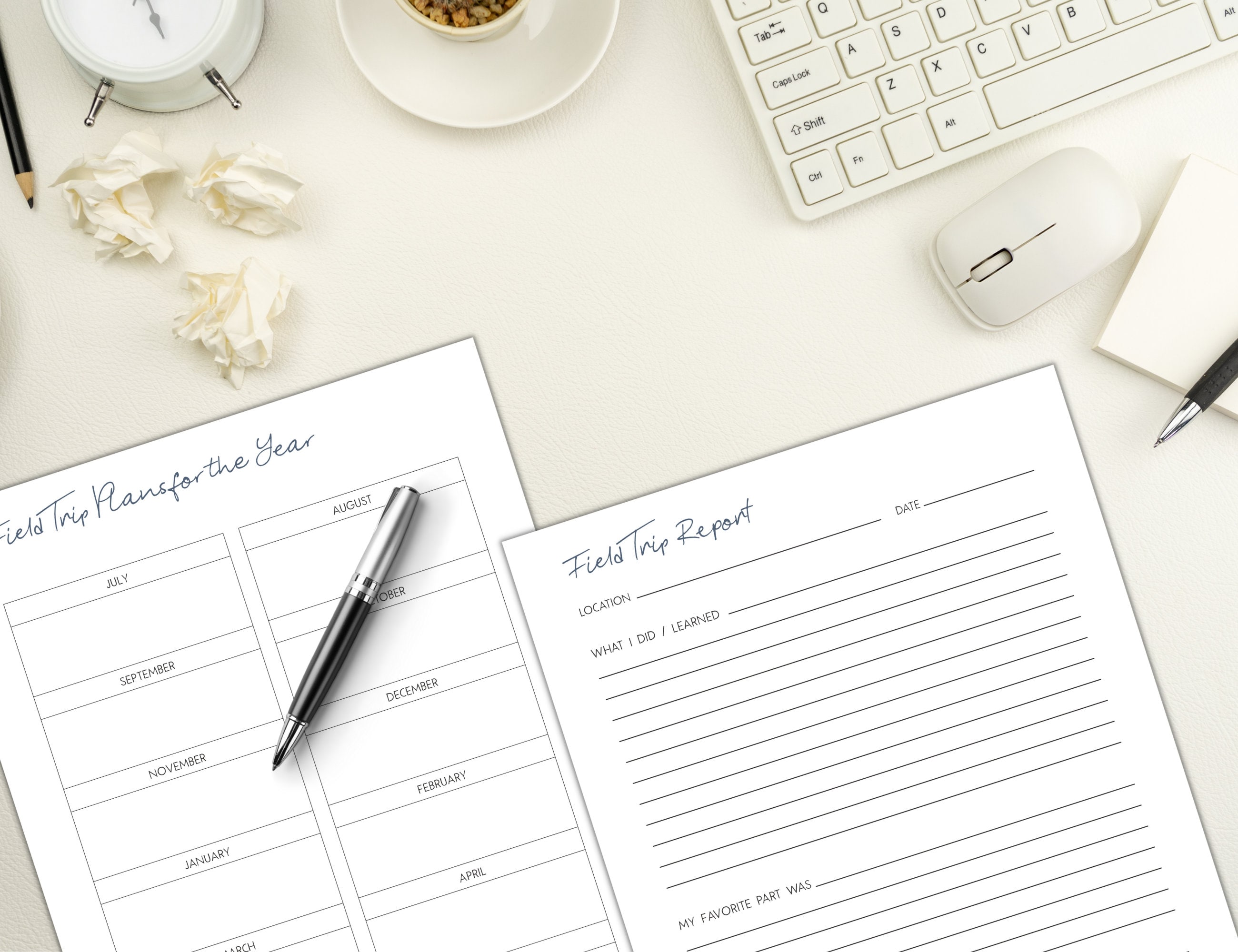 Field Trip Report Log Printable, Homeschool Field Trip Planner, Field ...