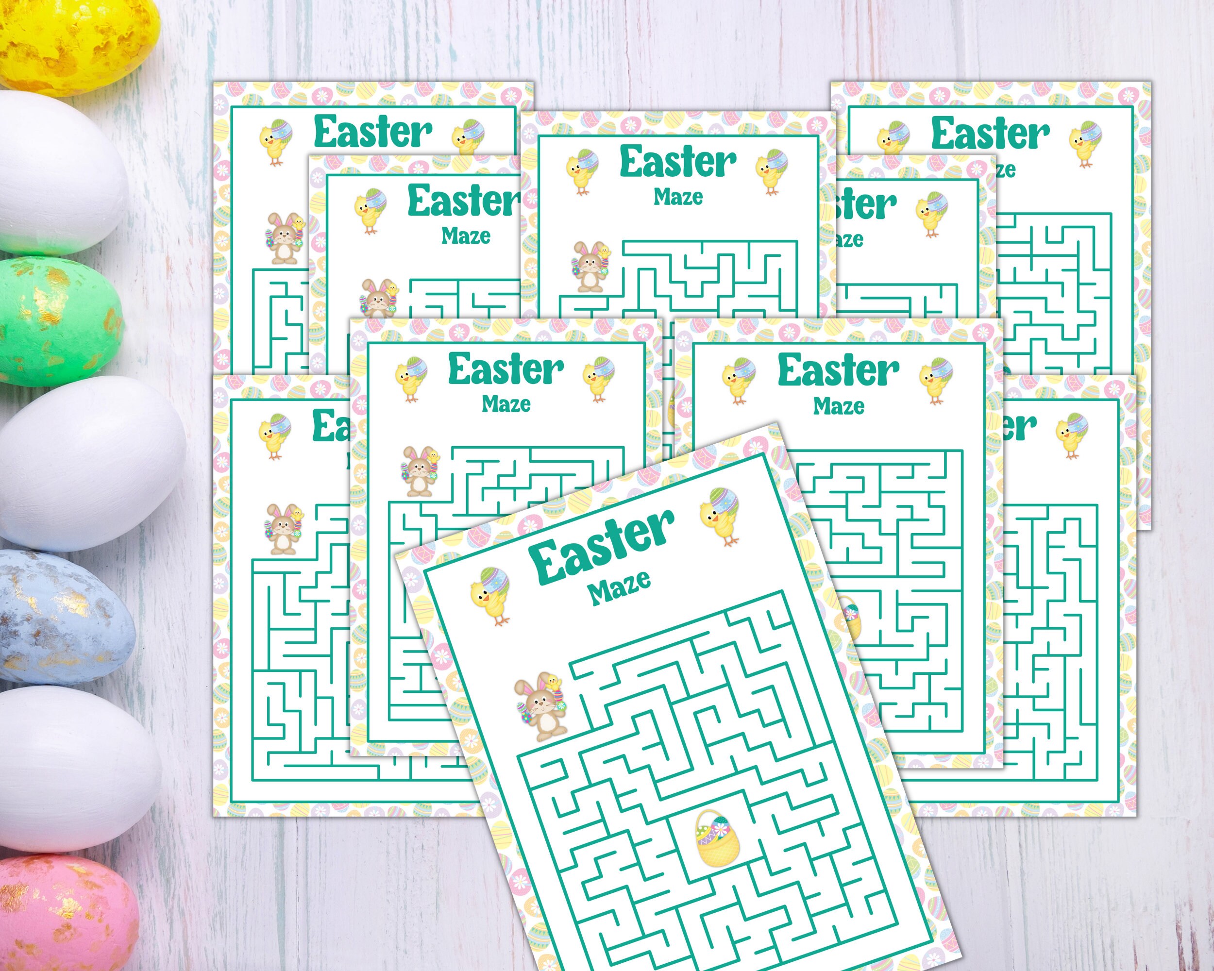 Easter Printable Kids Game & Activity Bundle is Great for Homeschool ...