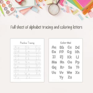 Printable Alphabet Workbook and Flash Cards, Master Letter Recognition ...