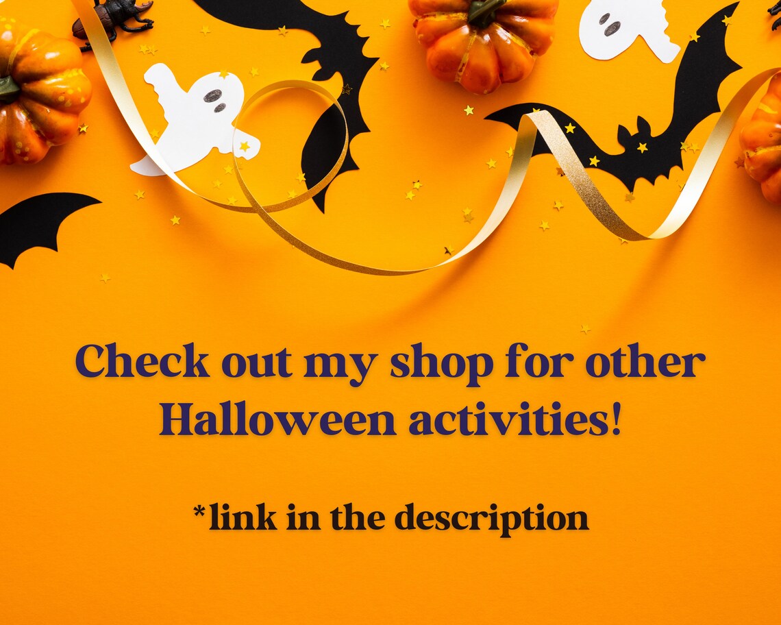 Halloween Game Bundle 6 Printable Family and Classroom Games - Etsy