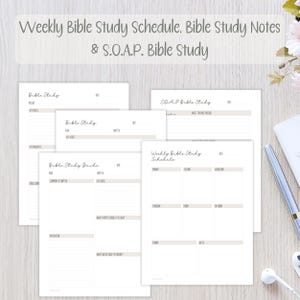 Comprehensive Printable Bible Study Journal: Elevate Your Daily ...