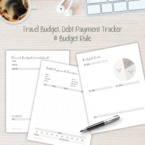 Printable Financial Planner: Budget Tracker, Debt Payoff Challenge, and ...