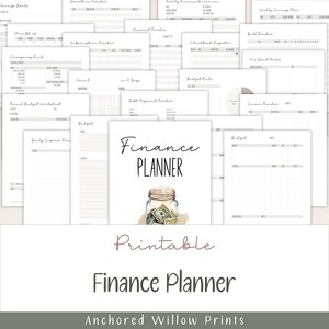 Printable Financial Planner: Budget Tracker, Debt Payoff Challenge, and ...
