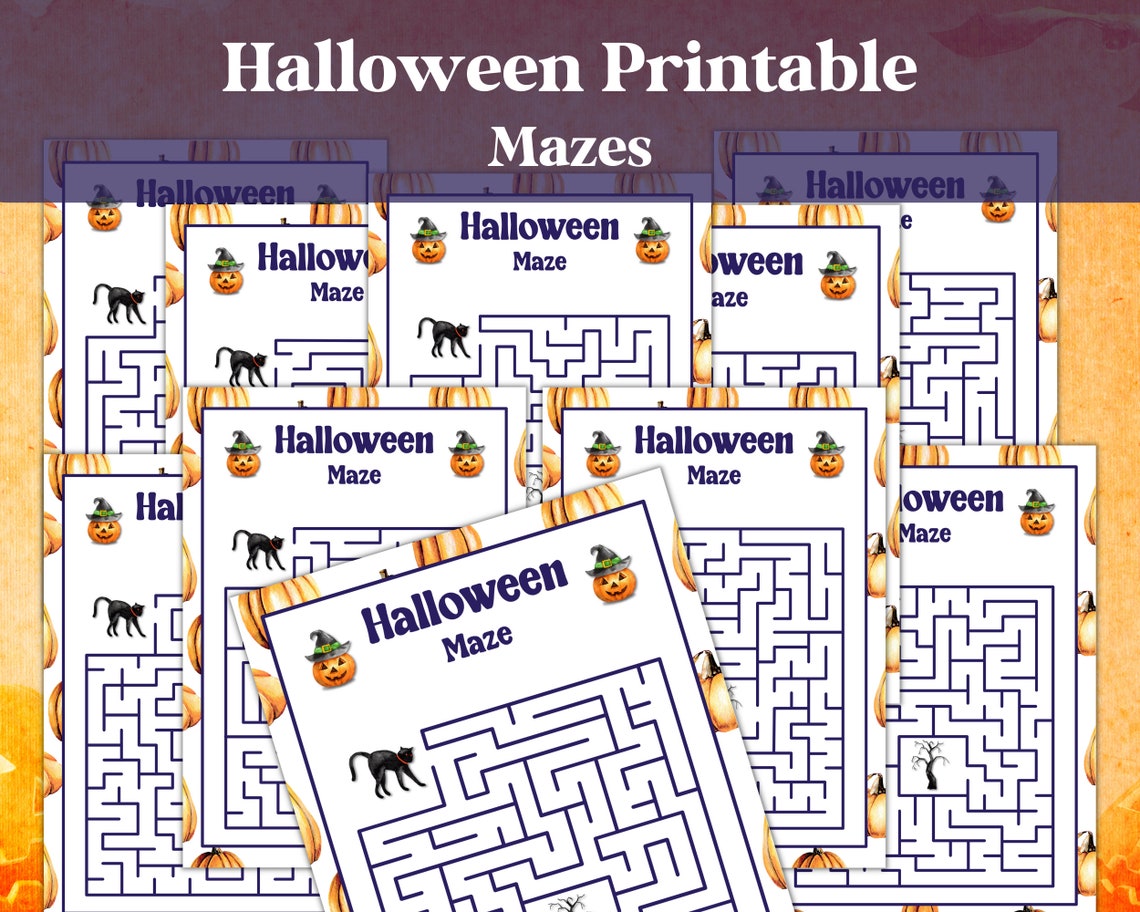 Halloween Game Bundle 6 Printable Family and Classroom Games - Etsy