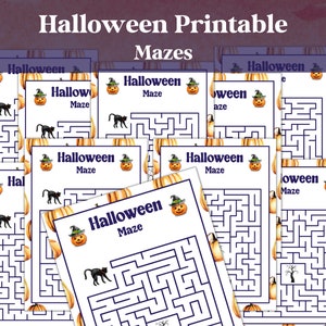 Halloween Game Bundle 6 Printable Family and Classroom Games - Etsy