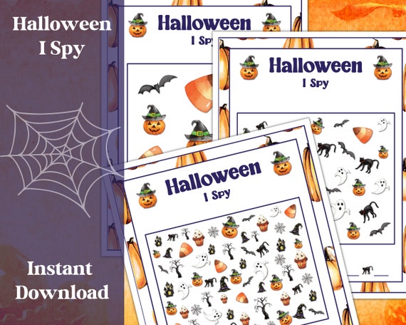Halloween I Spy Printable Family and Classroom Game - Etsy
