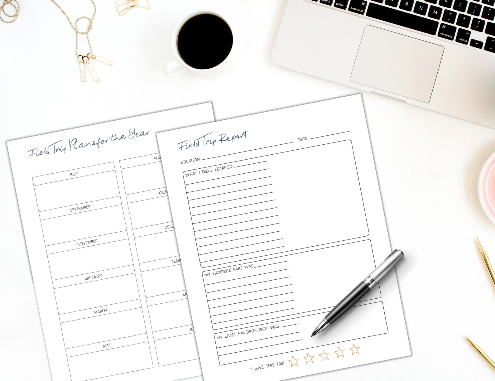 Field Trip Report Log Printable, Homeschool Field Trip Planner, Field ...