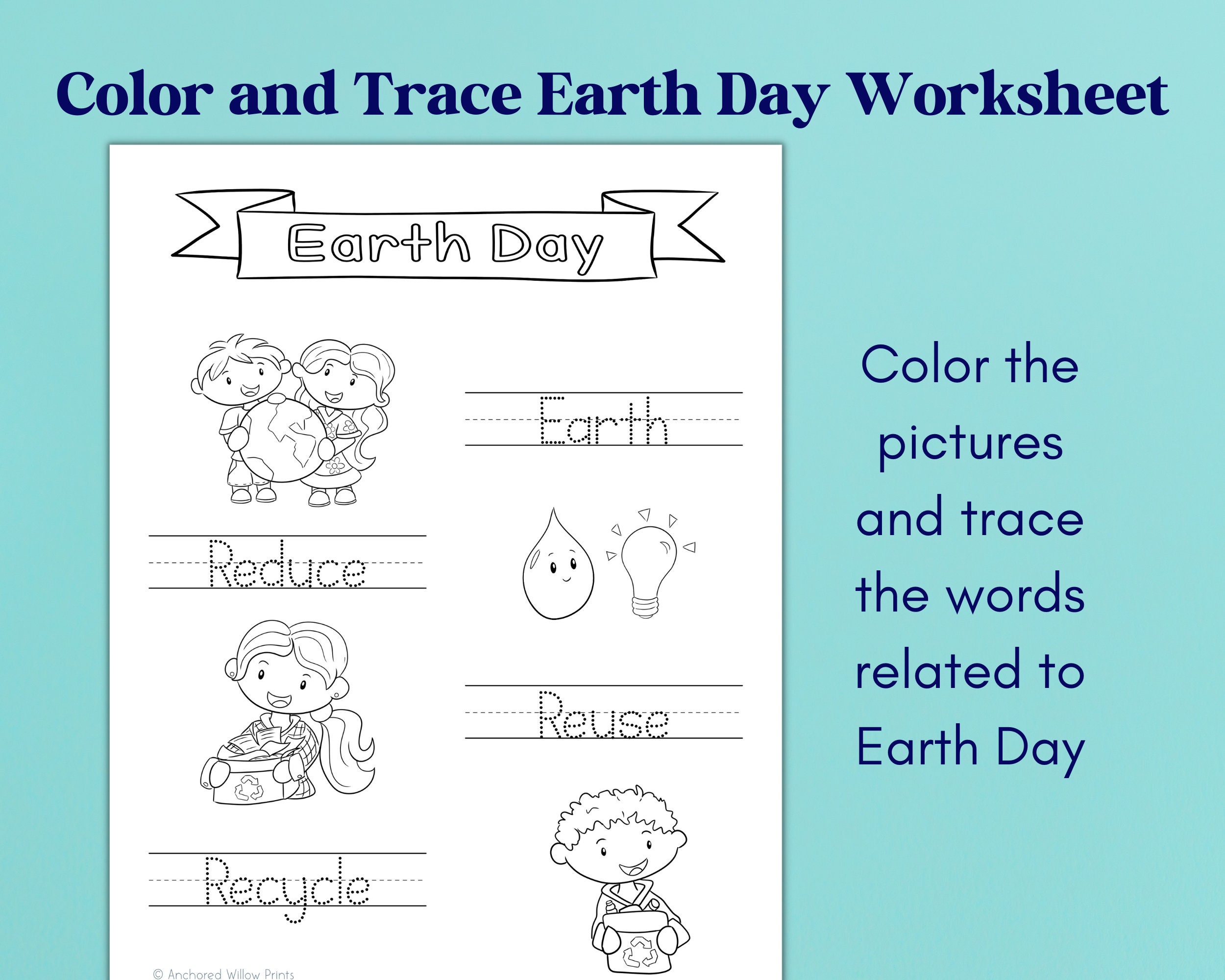 Earth Day Printable Activity Pack, Homeschool Earth Day Learning ...