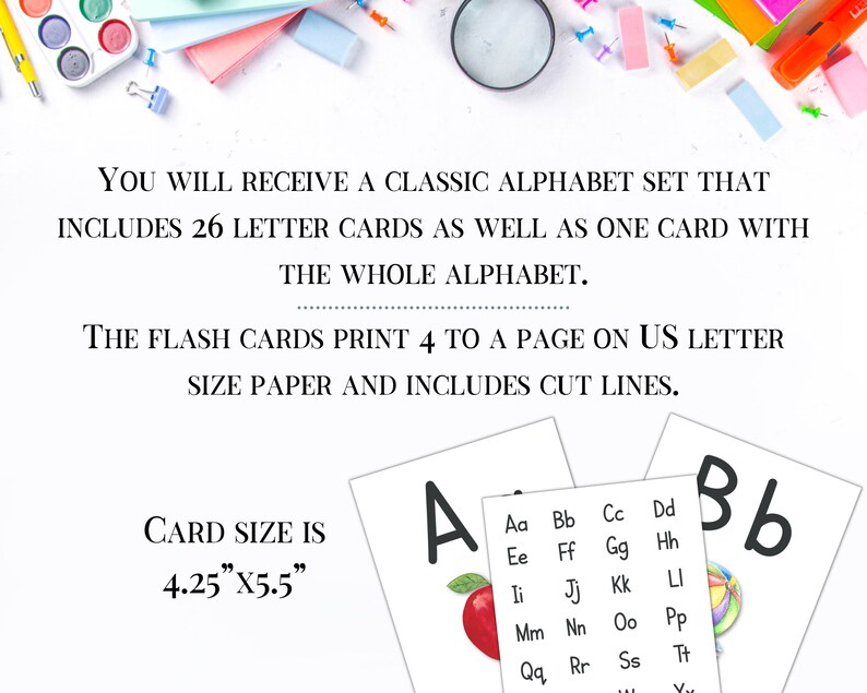 Printable Alphabet Workbook and Flash Cards, Master Letter Recognition ...