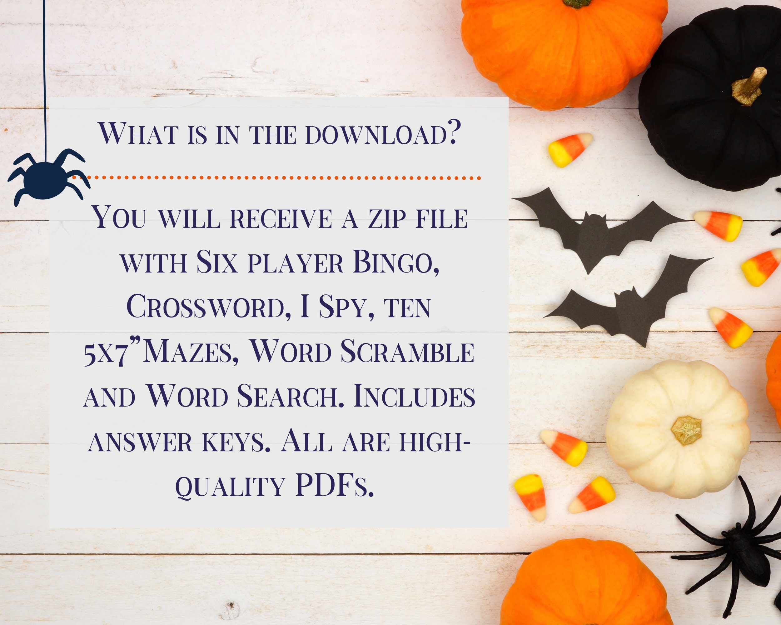 Halloween Game Bundle 6 Printable Family and Classroom Games - Etsy