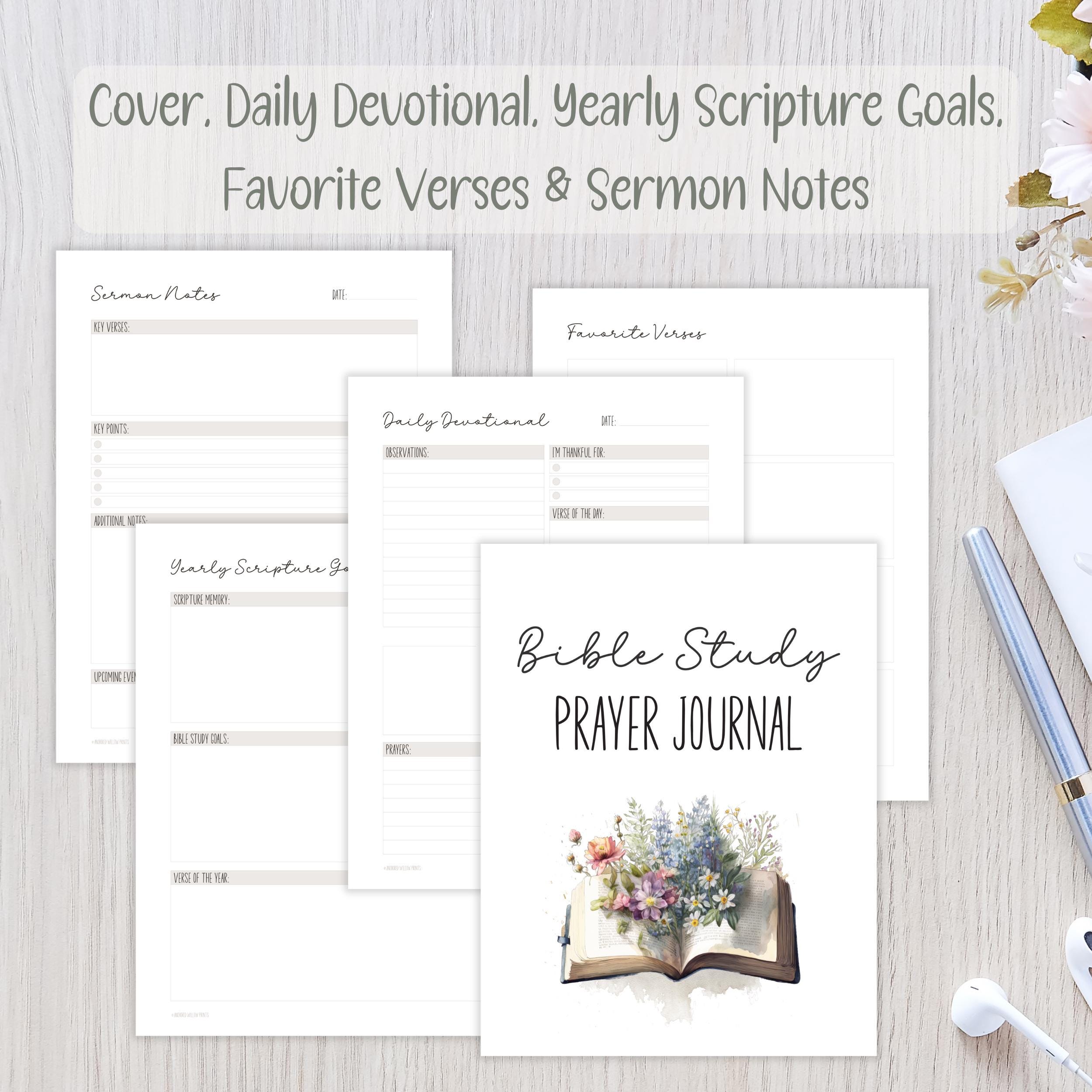 Comprehensive Printable Bible Study Journal: Elevate Your Daily ...