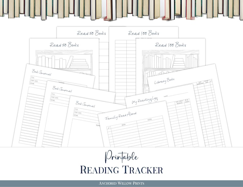 Reading Tracker Printable, Bookshelf Coloring Page, Homeschool Reading ...