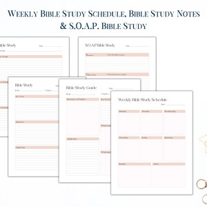 Printable Bible Study Journal: Enhance Your Daily Bible Study Routine ...
