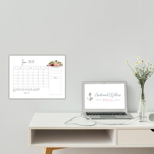 2023 Bible Verse Watercolor Floral Calendar (Instant Download) - Etsy