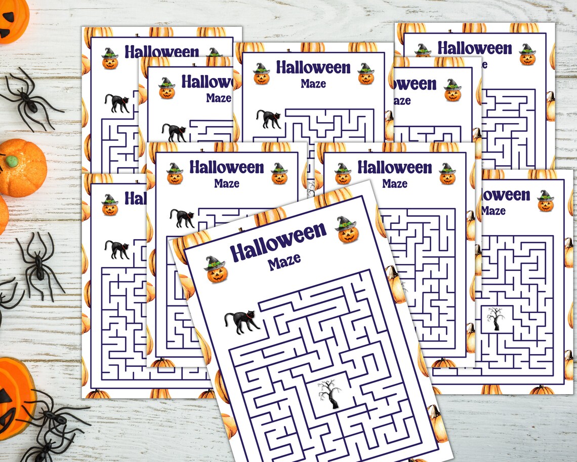 Halloween Game Bundle 6 Printable Family and Classroom Games - Etsy